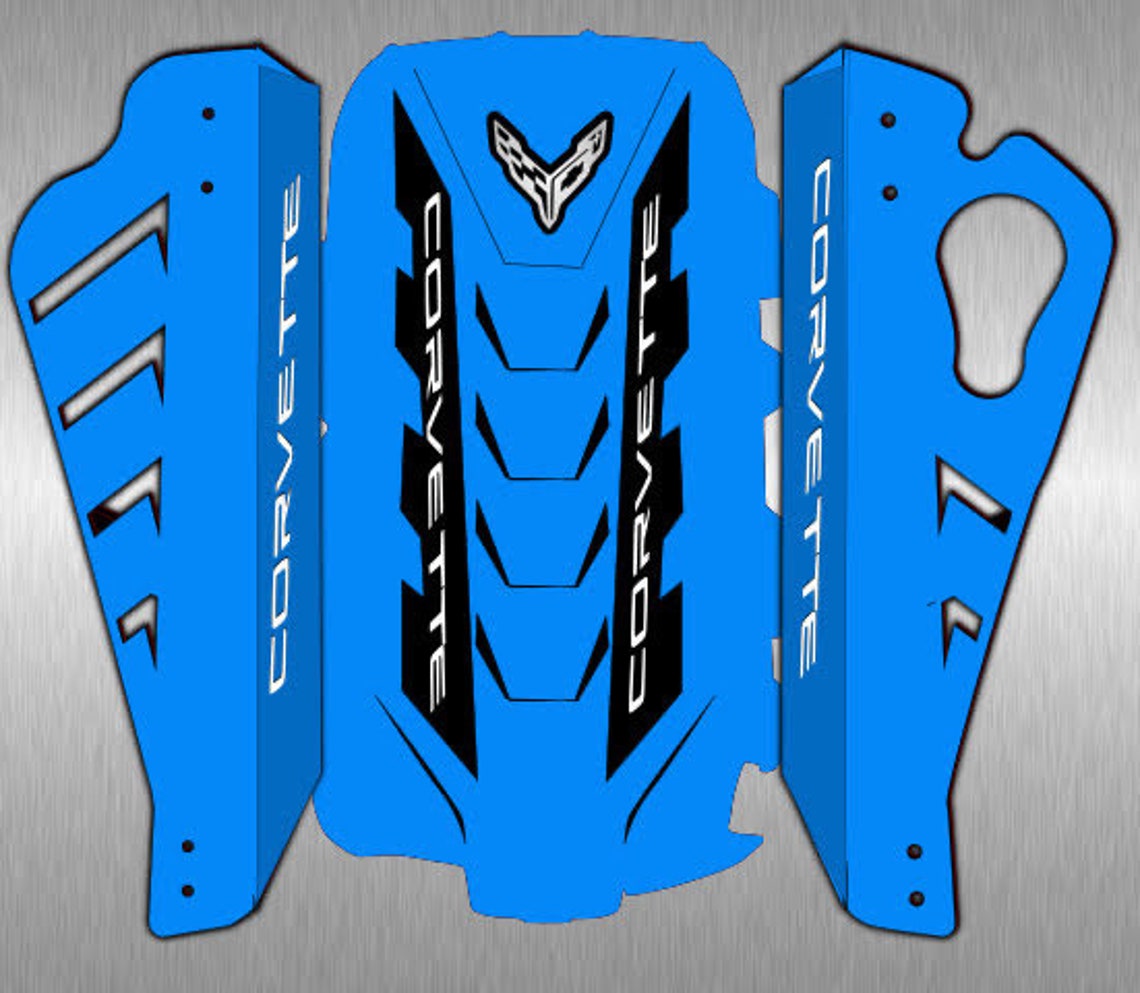 2020/2024 RAPID BLUE THEME C8 Corvette Htc Engine Appearance Package ...