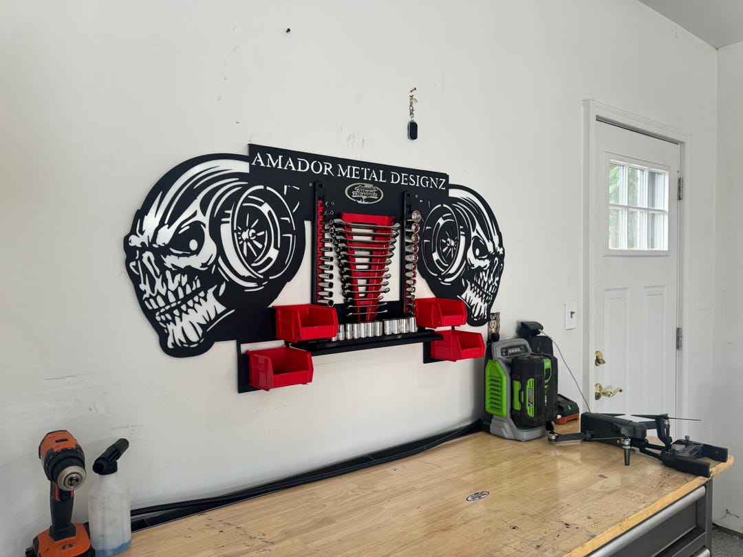 Metal Sign Organizer Rack (custom Name ) - Etsy