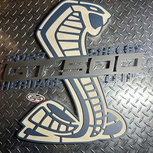 24x24 GT500 Shelby Sign Heritage Edition Cftp 2022, Brittany Blue Steel ...
