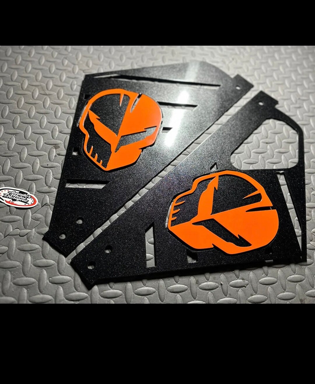 Jack Layered Orange/black C8 Engine Covers - Etsy