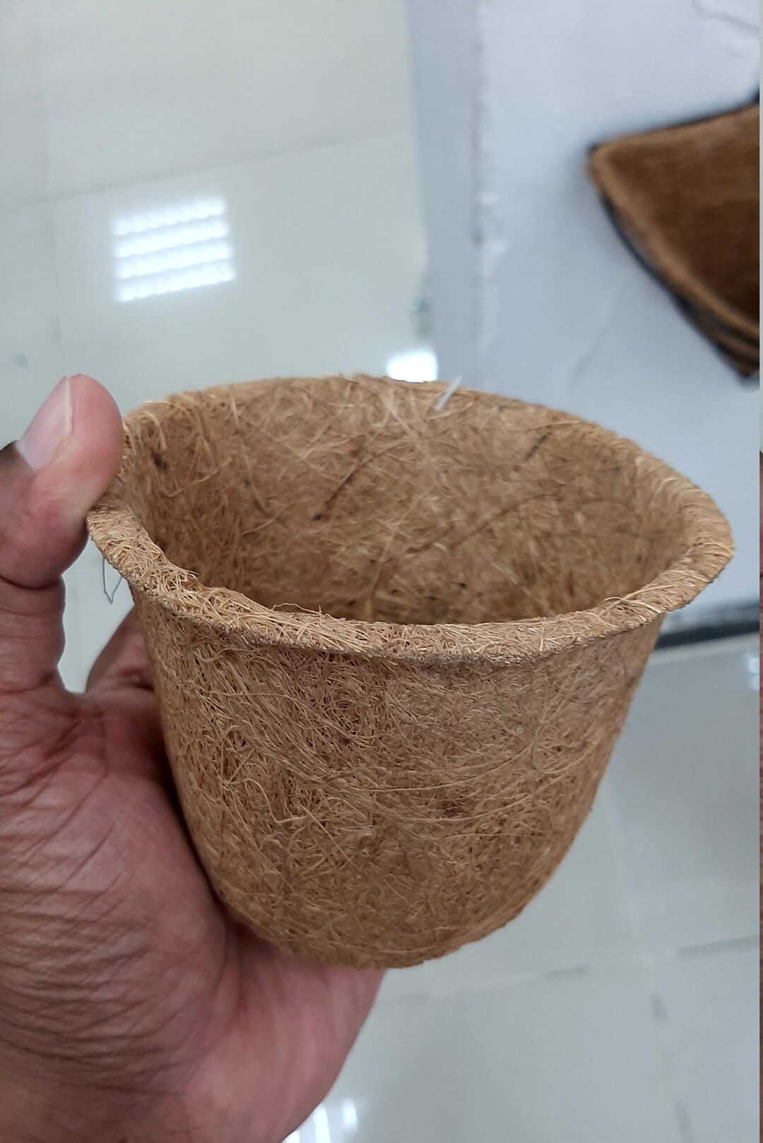 Table Coir Flower Pot - Etsy