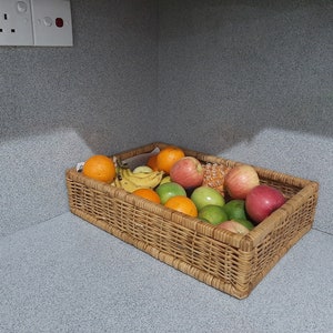 Cane fruit basket Fruit Container | Etsy