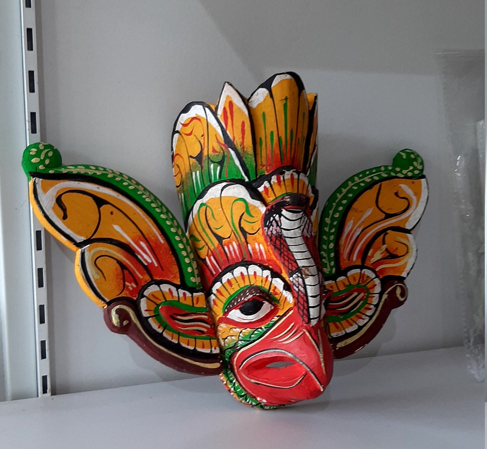 Sri Lankan Traditional Wooden Mask - Etsy
