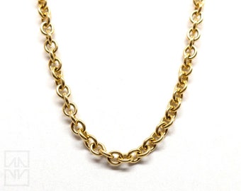 Vintage Massive Gold & Silver Chain Necklace Unique Gift - Etsy