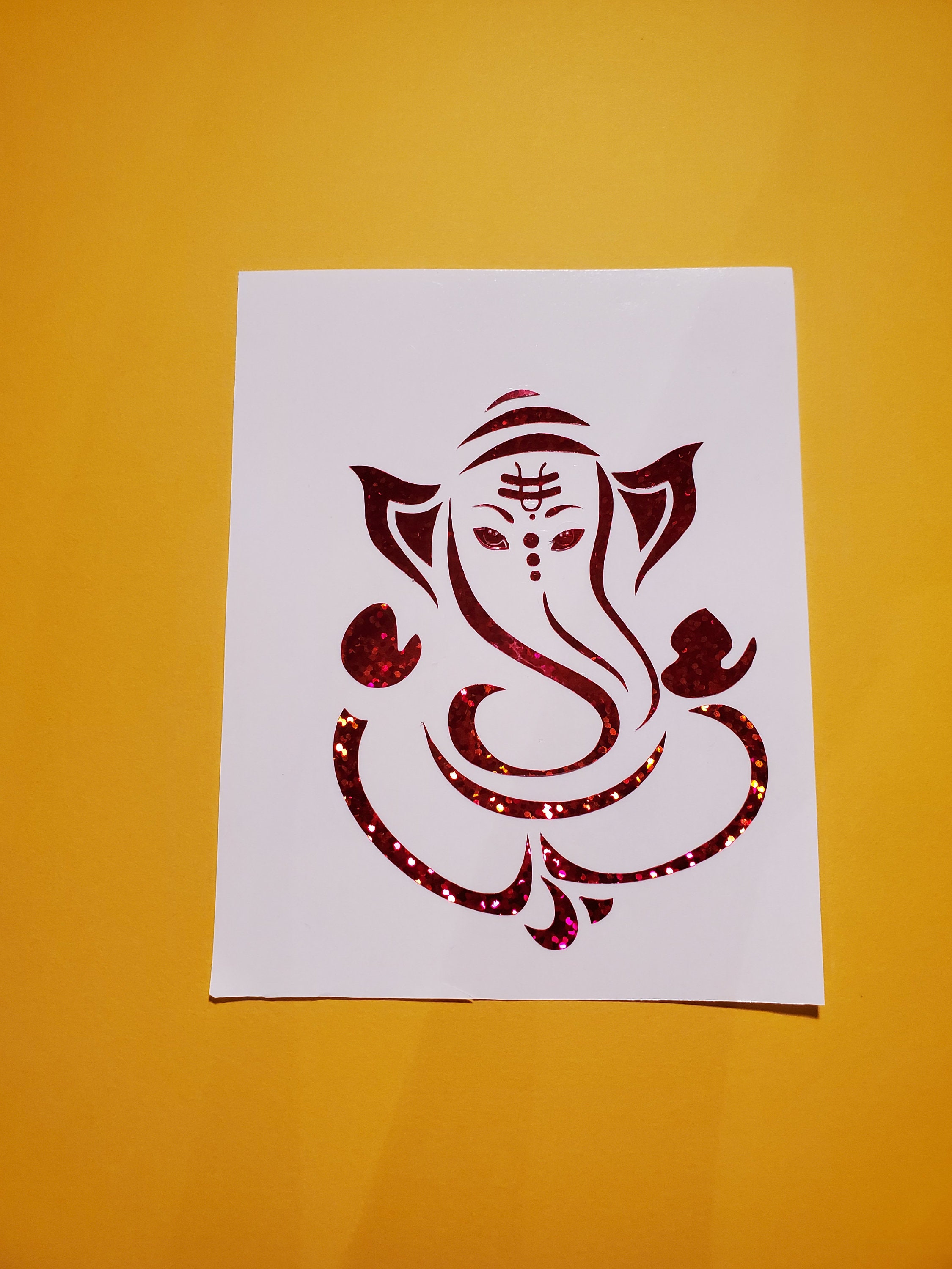 Ganesha Sticker Ganesha Vinyl Ganesha Vinyl Sticker Ganesha - Etsy