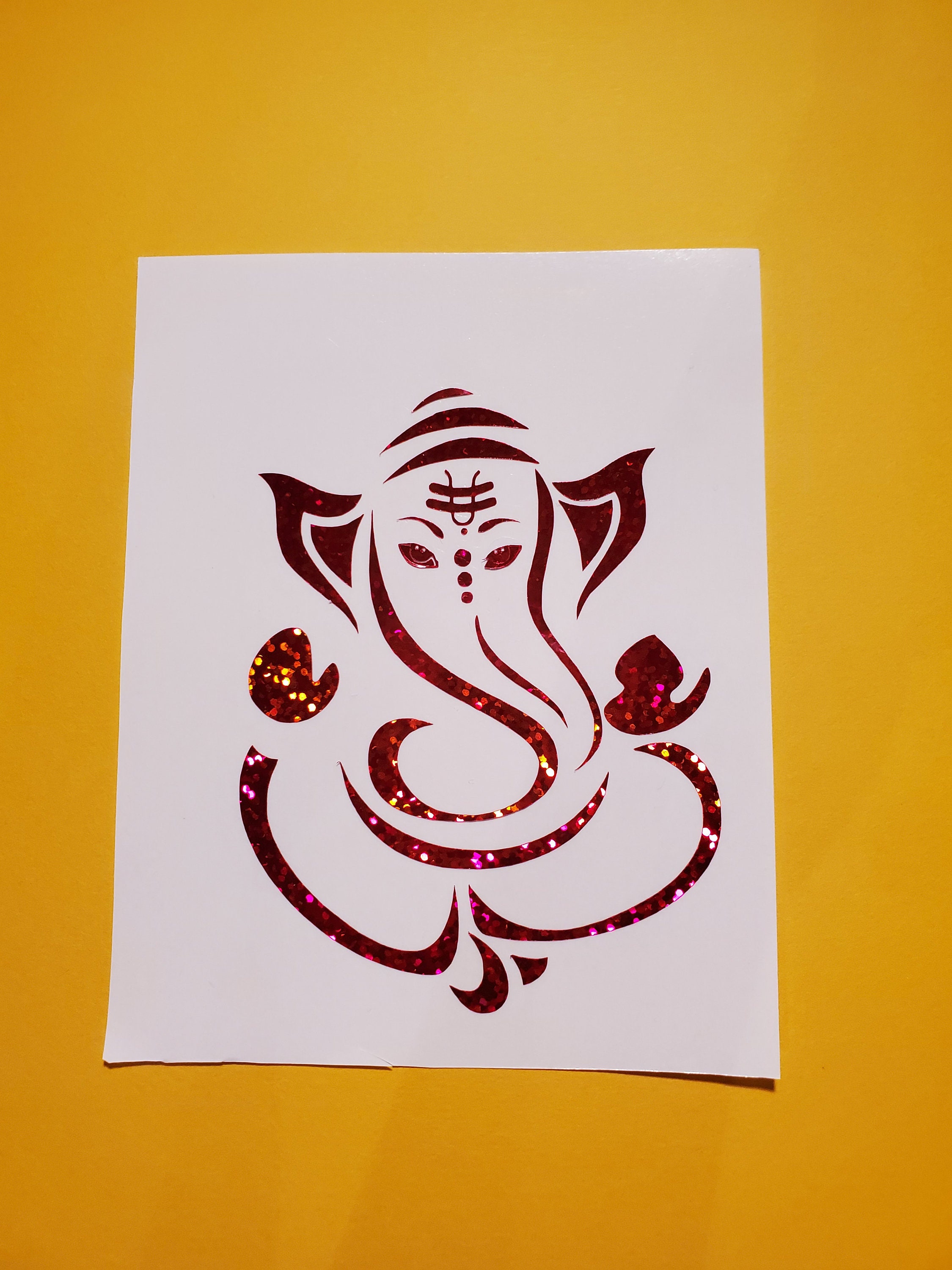 Ganesha Sticker Ganesha Vinyl Ganesha Vinyl Sticker Ganesha - Etsy