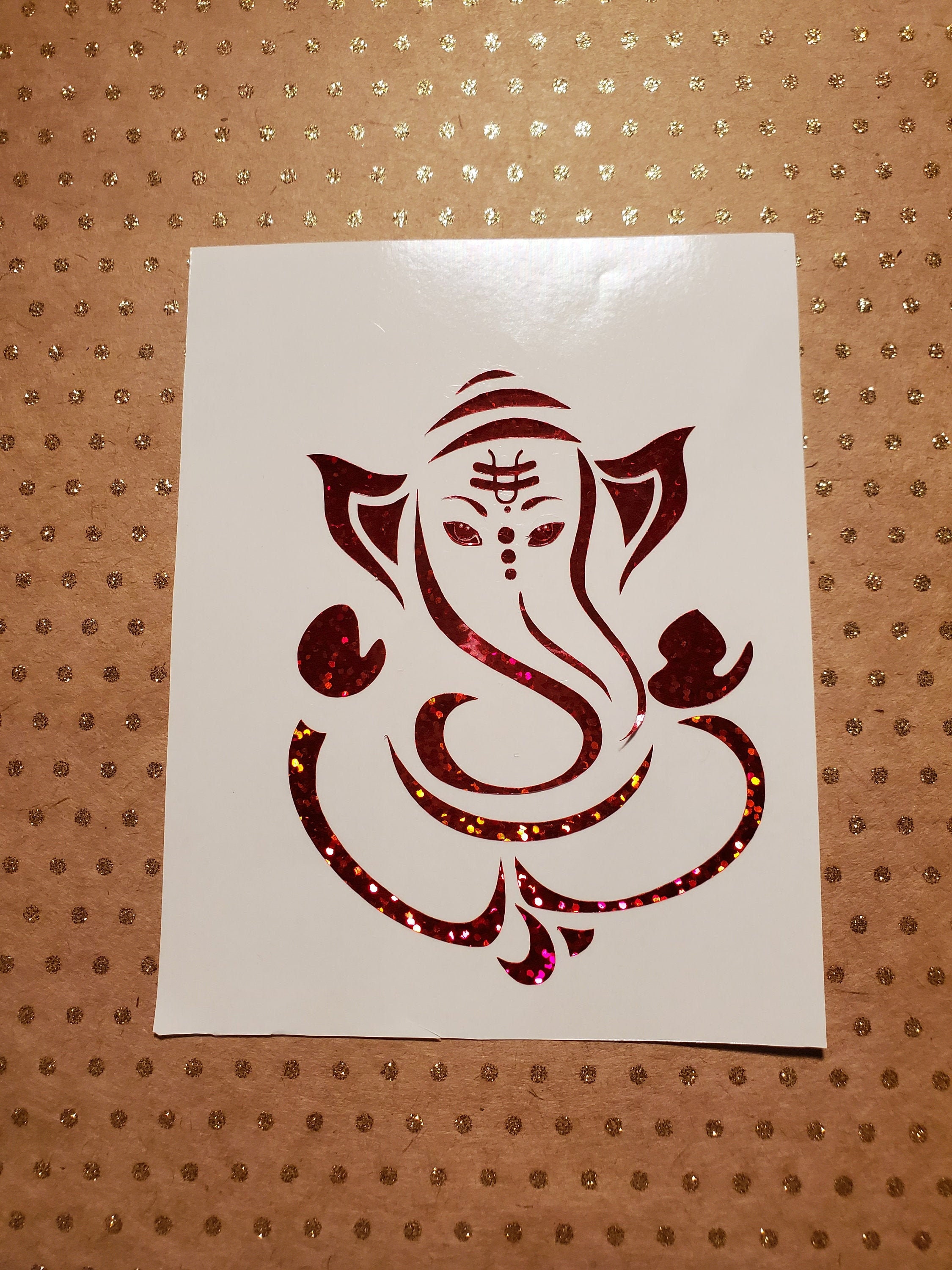 Ganesha Sticker Ganesha Vinyl Ganesha Vinyl Sticker Ganesha - Etsy