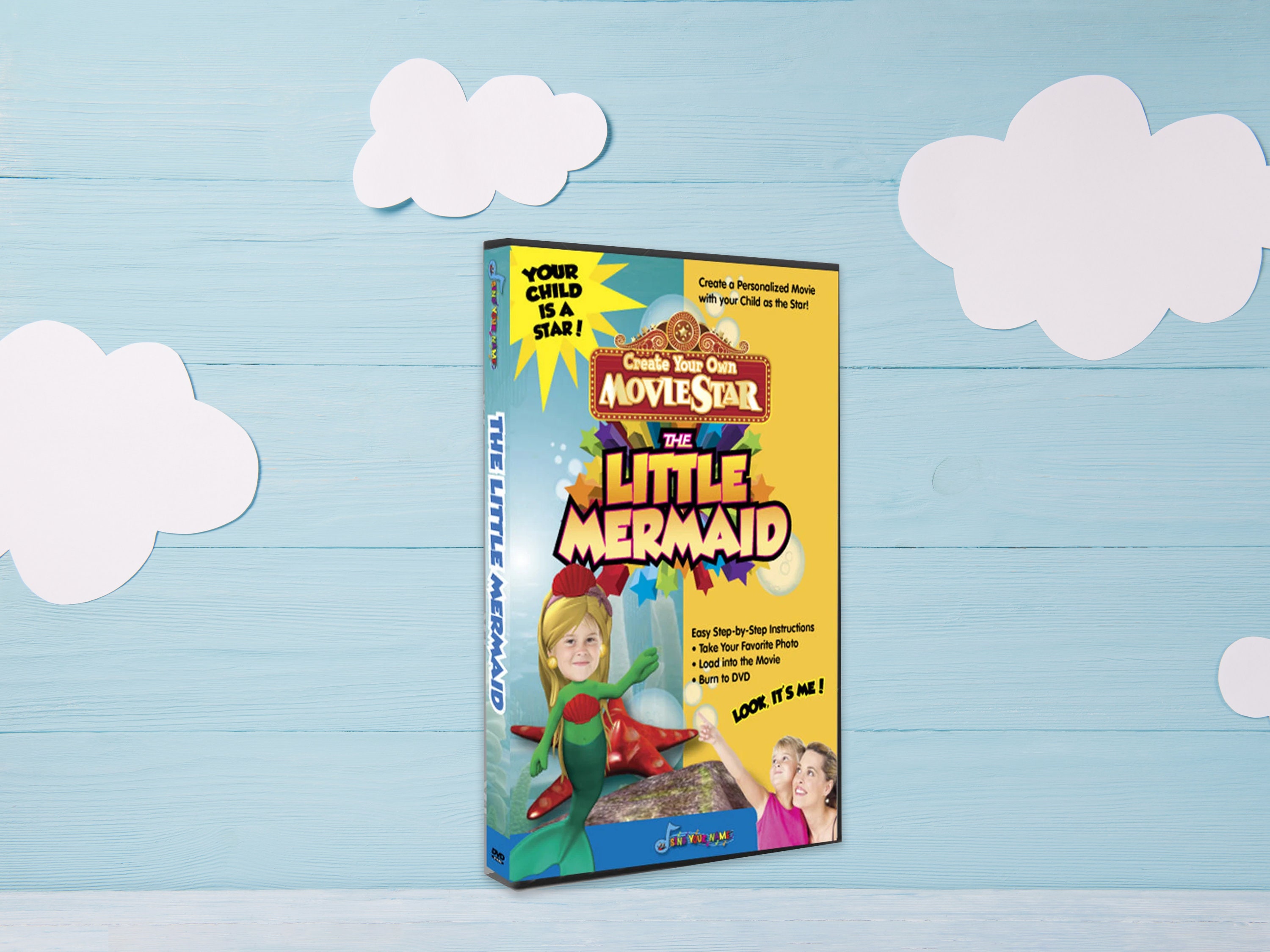 Little Mermaid Personalized DVD Cartoon for Children | Photo ...