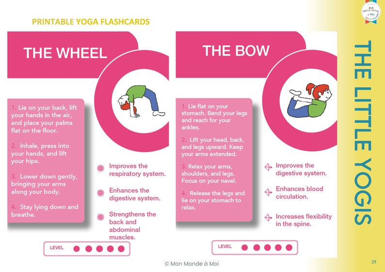 Yoga for Kids Yoga Poses and Positions Fun Yoga Cards and Printables ...