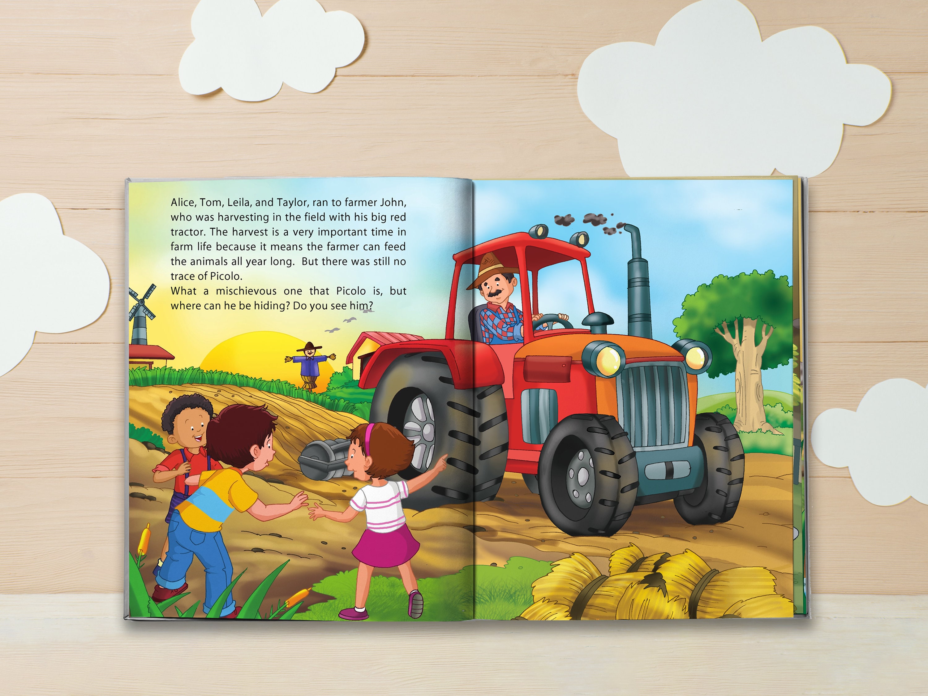 Personalized Book on the Farm Animals, My Farm Adventure, Story Book ...