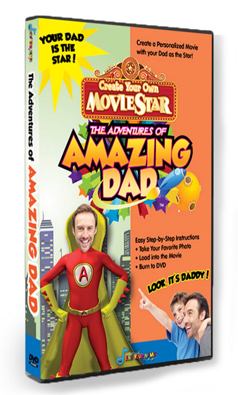 Amazing Dad Personalized DVD Cartoon Photo-personalized DVD Amazing Dad ...