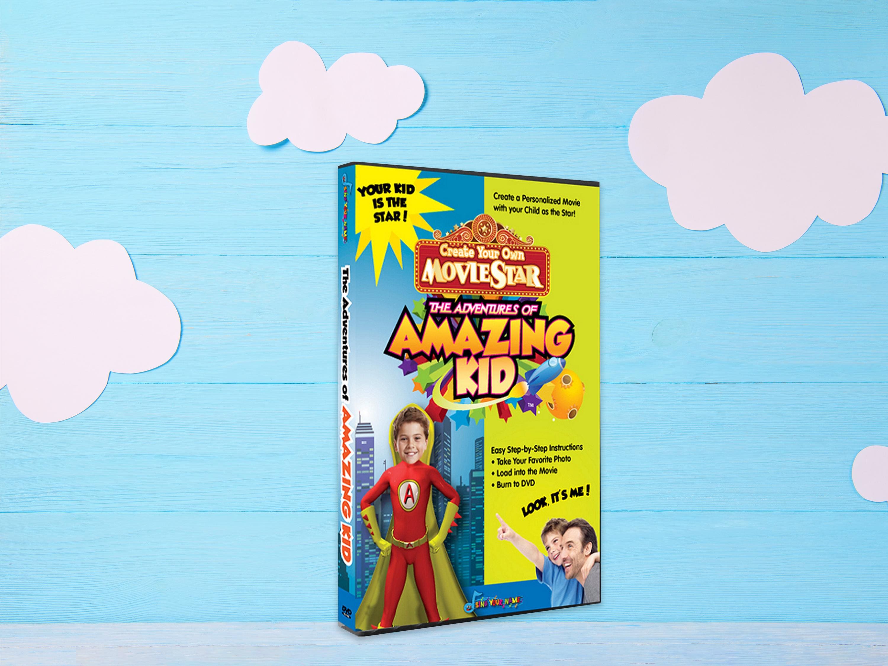 Personalized Super Kid DVD | Custom Animated Movie Starring Your Child ...