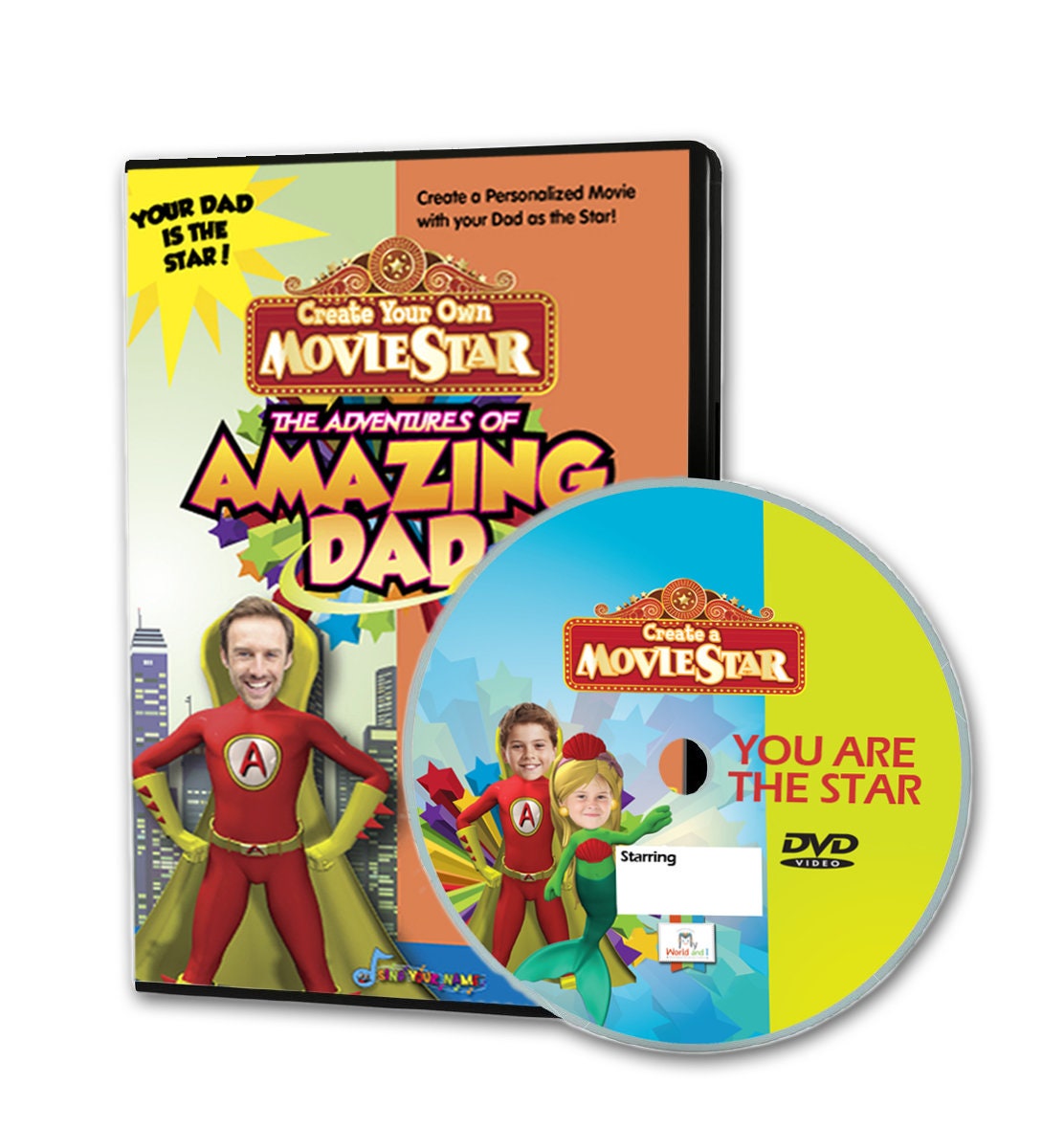 Amazing Dad Personalized DVD Cartoon Photo-personalized DVD Amazing Dad ...