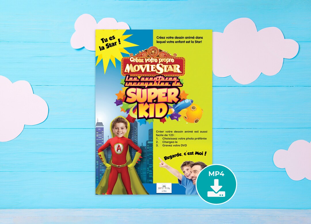 MP4 Personalized DVD Super Kid Personalized Animated Film Super Kid ...