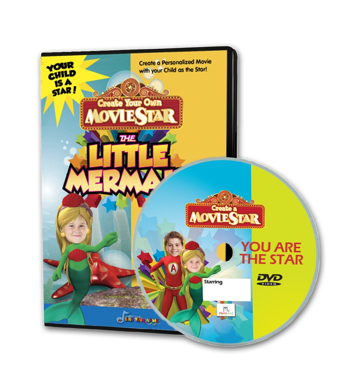 Little Mermaid Personalized DVD Cartoon for Children | Photo ...
