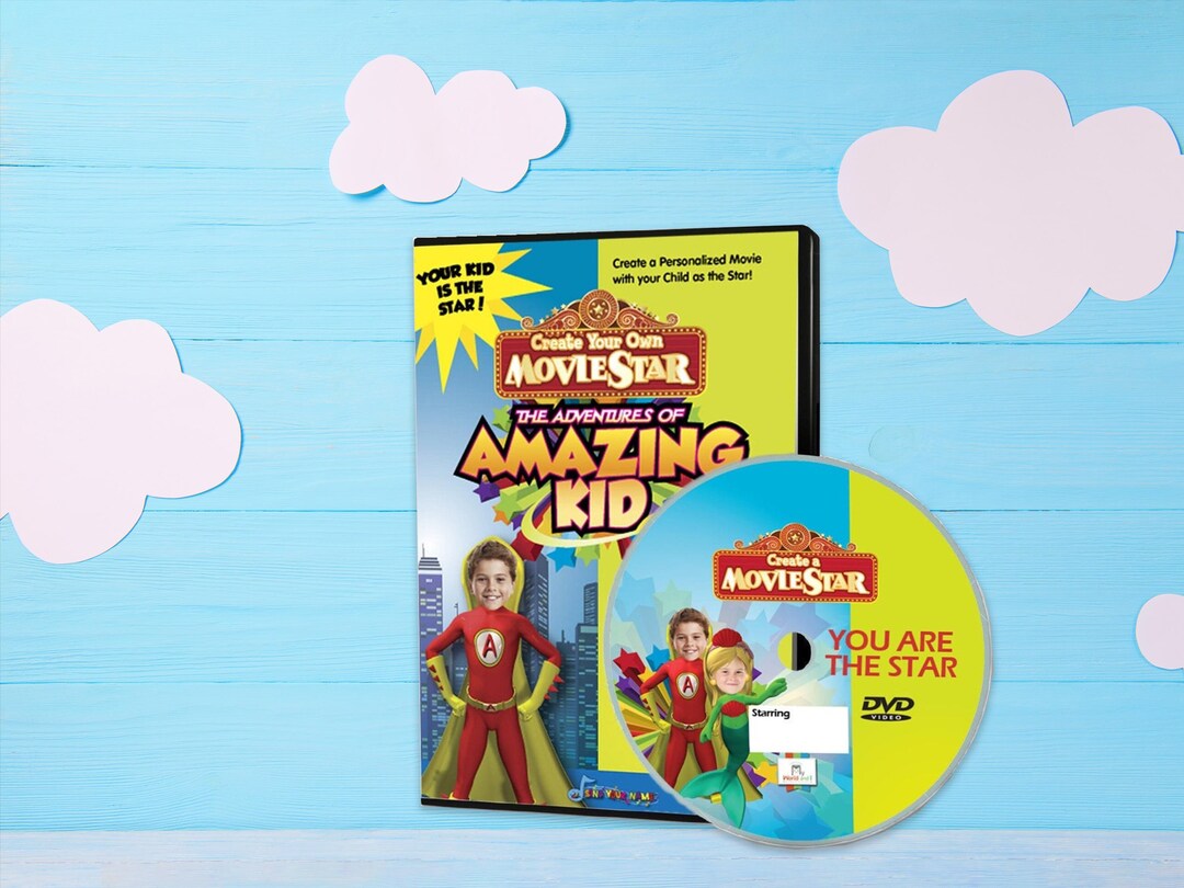 Personalized DVD Cartoon for Children Amazing Kid - Etsy