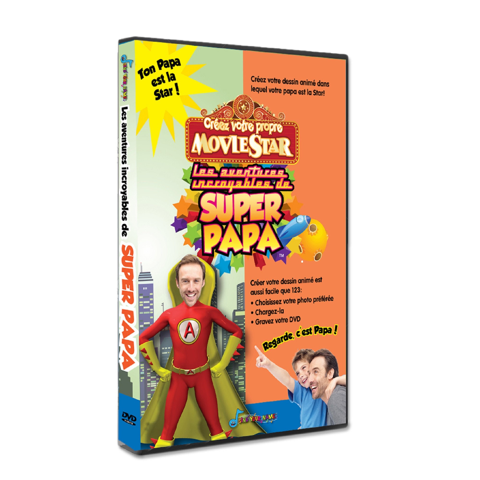 Personalized Super Dad DVD Personalized Animated Film Super Dad ...