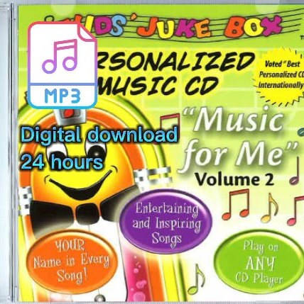 MP3 Digital Personalized Music Songs for Kids - 12 Personalized Songs ...