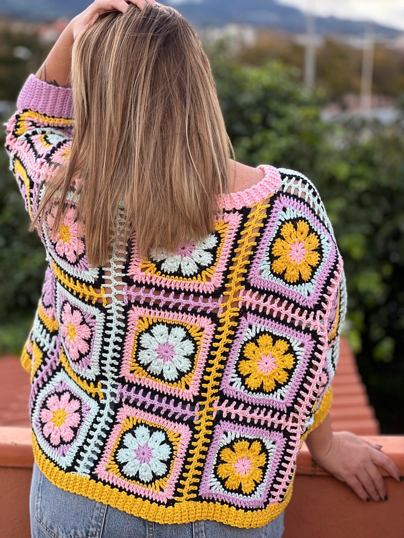 African Flower Granny Jacket - Etsy