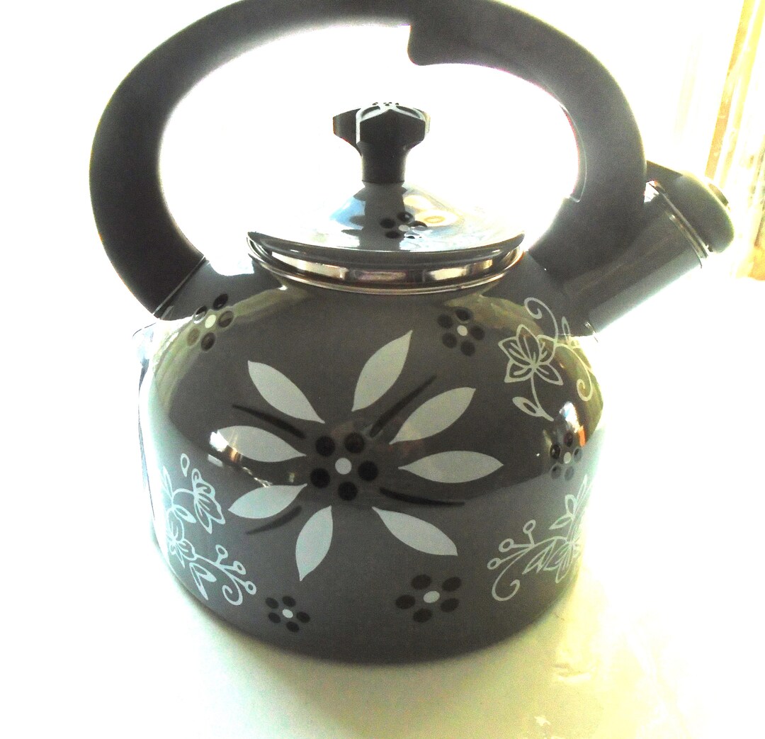 New Temptations Metal Tea Kettle by Tara - Etsy