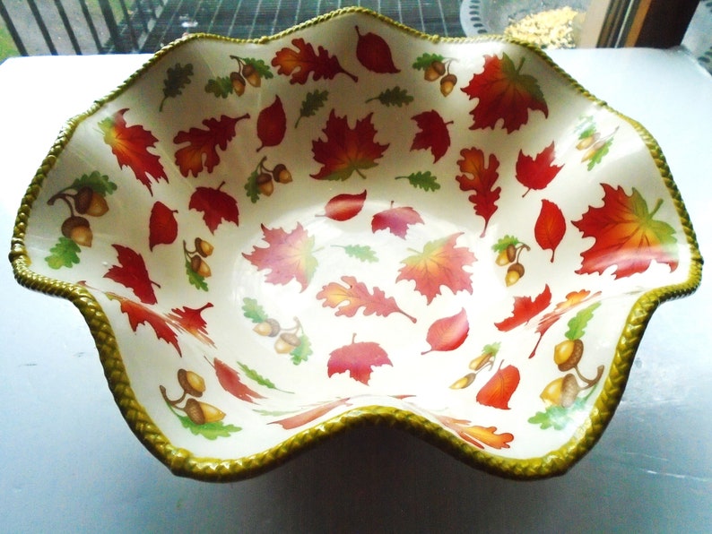 New Temptations 4 Quart Harvest Serving Bowl Bowl - Etsy