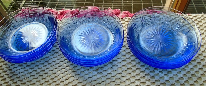 12 Avon Royal Sapphire Blue Cereal Bowls - Etsy