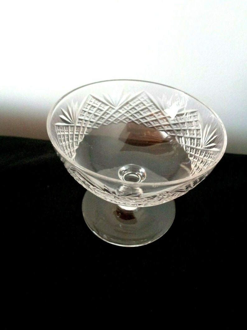 Set of 3 Vintage Etched Crystal Glass Pineapple Pattern Goblets - Etsy