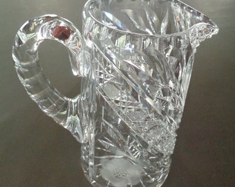 Cut Crystal Pitcher | Etsy