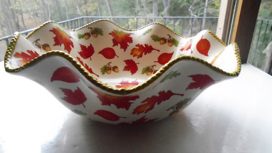 New Temptations 4 Quart Harvest Serving Bowl Bowl - Etsy