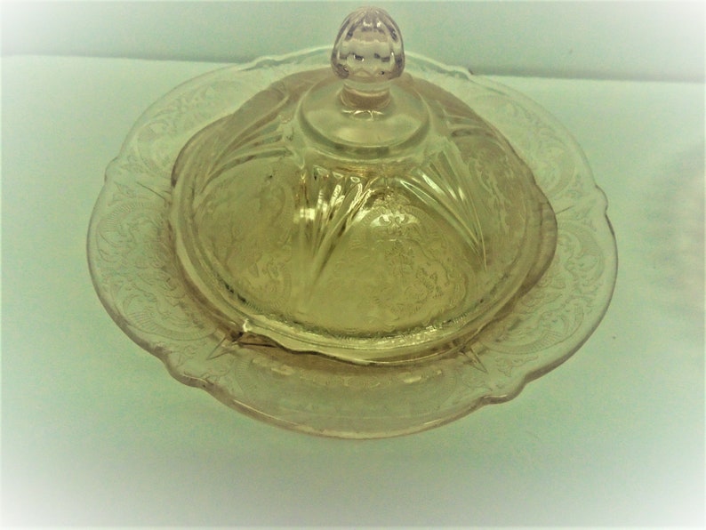 4 Pink Depression Plates and Serving Dishes - Etsy
