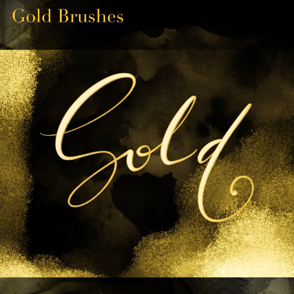 Metallic & Golden Calligraphy Procreate Brushset Gold - Etsy