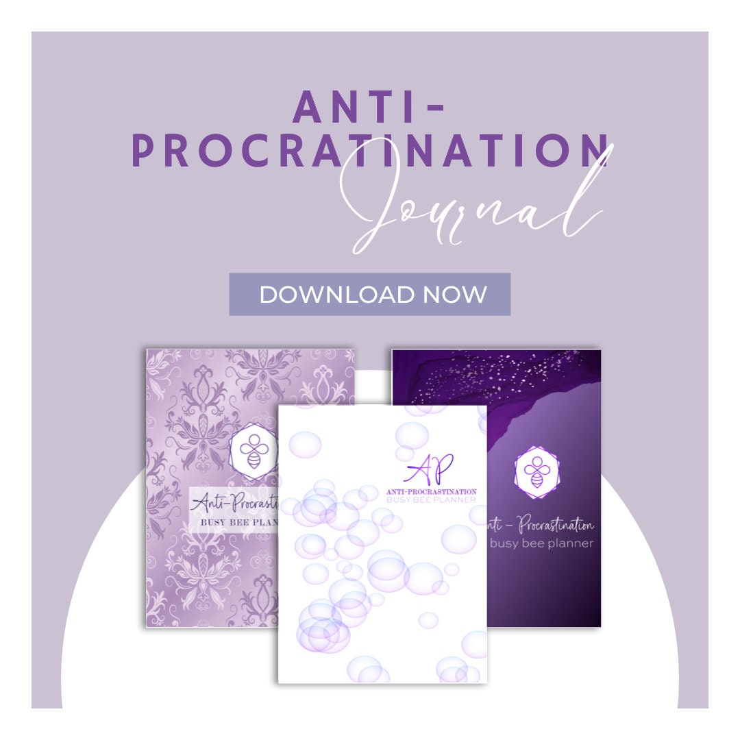 Anti-procrastination Planner - Instant Download, Daily Productivity ...