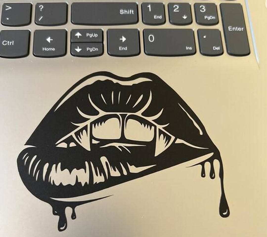 Vampire Teeth Bloody Lips | Decal | Car | Laptop | Window | More - Etsy