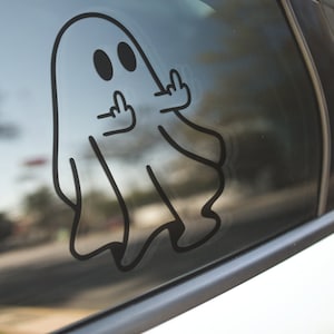 Middle Finger Ghost Decal | Car | Tumbler | Pc - Etsy