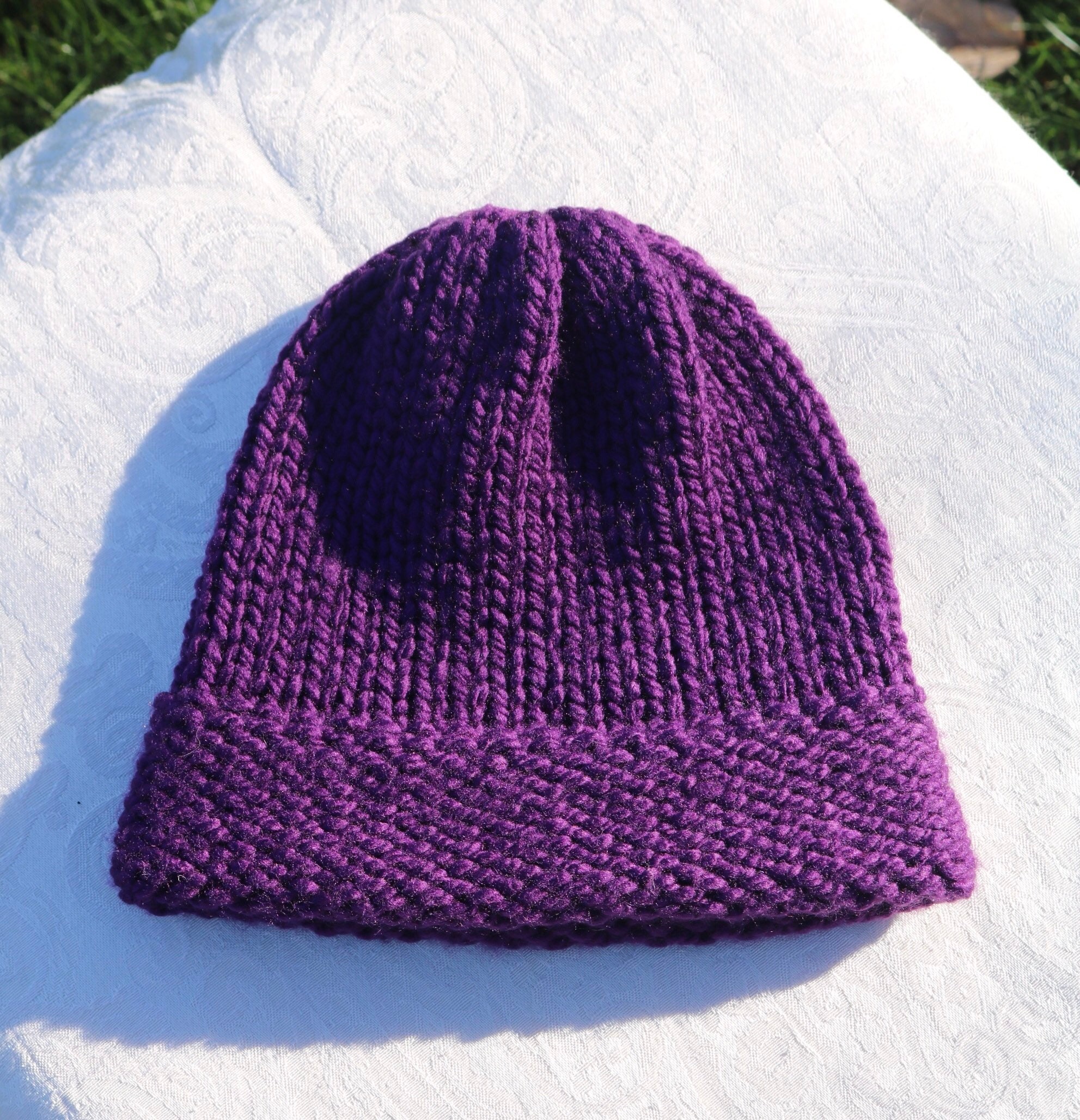 Purple Beanie Hat - Etsy