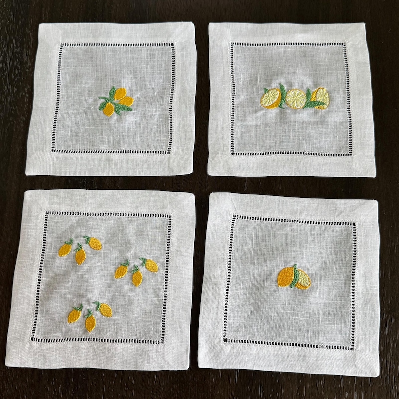 Embroidered Lemon - Etsy