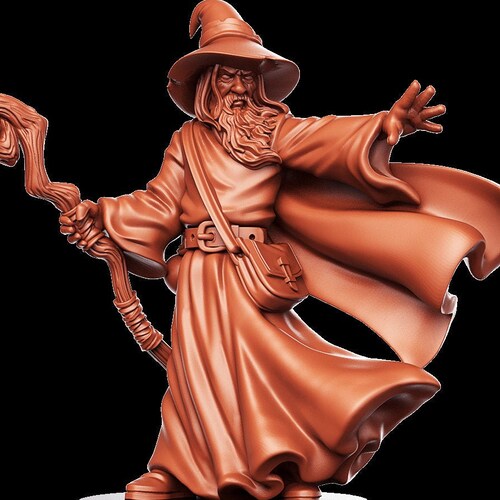 Wizard Dnd Miniature Human Cleric Miniatures for Tabletop - Etsy