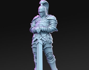 Female Knight Dnd Miniature Miniatures for Tabletop Games - Etsy