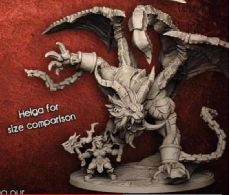 EPIC Manticore Dragon D&D Mini Miniature Dnd EPIC - Etsy