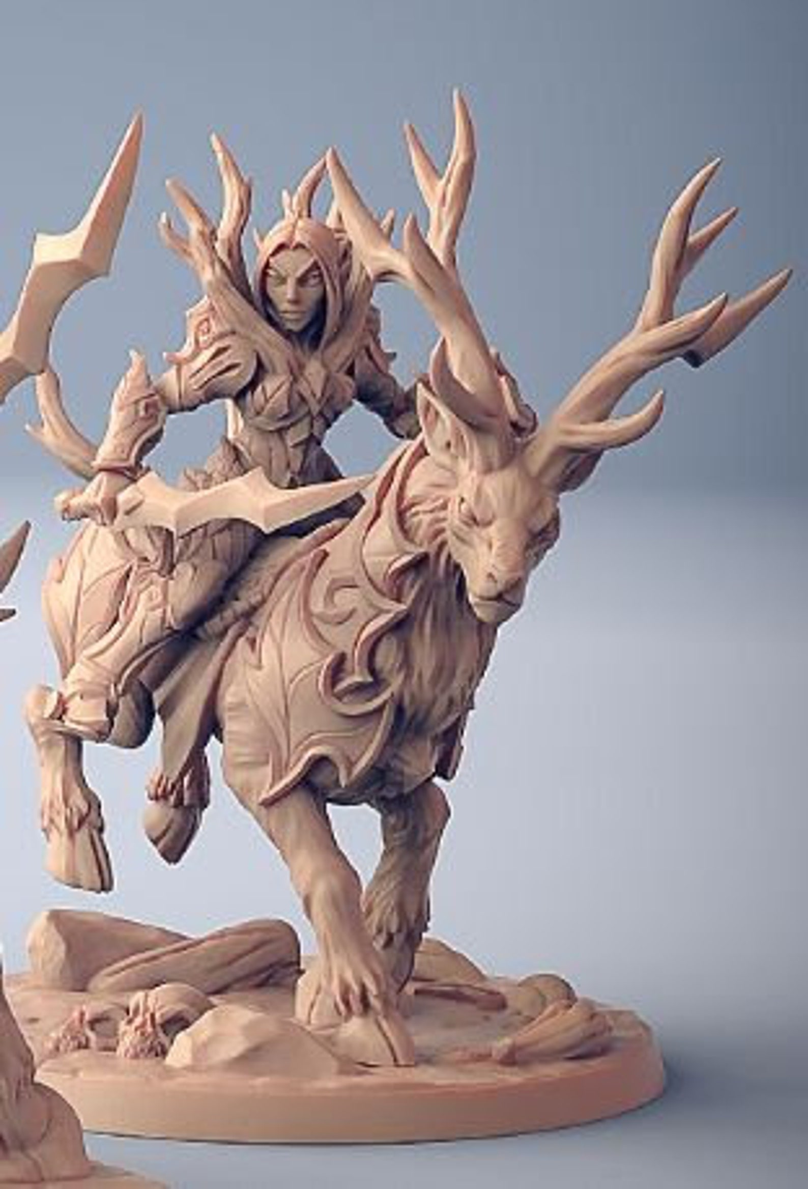 Mounted High Elf Warriors Dnd Miniature Dungeons and Dragons - Etsy