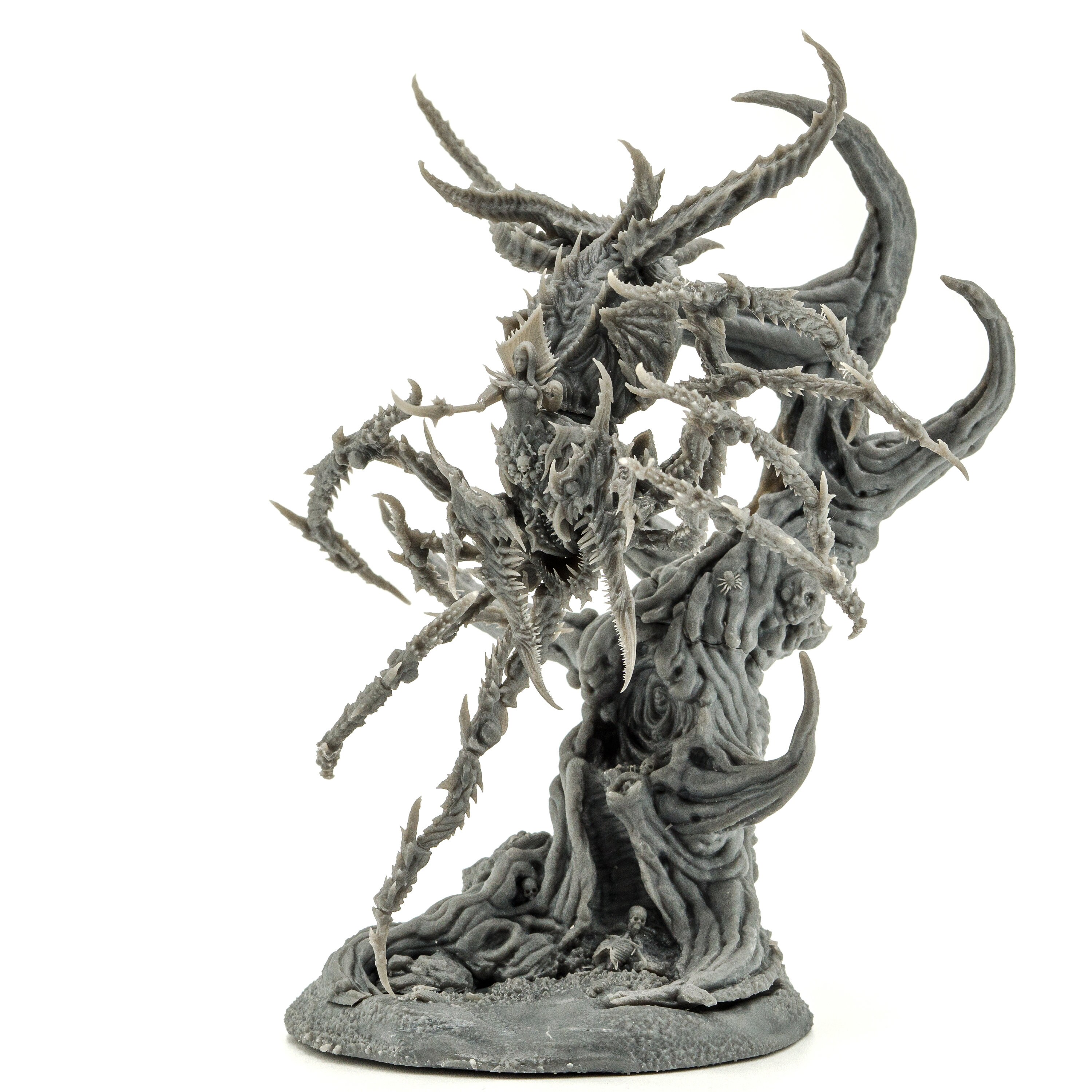 Dark Elf Spider King DnD Miniature Drow Spider God | Etsy