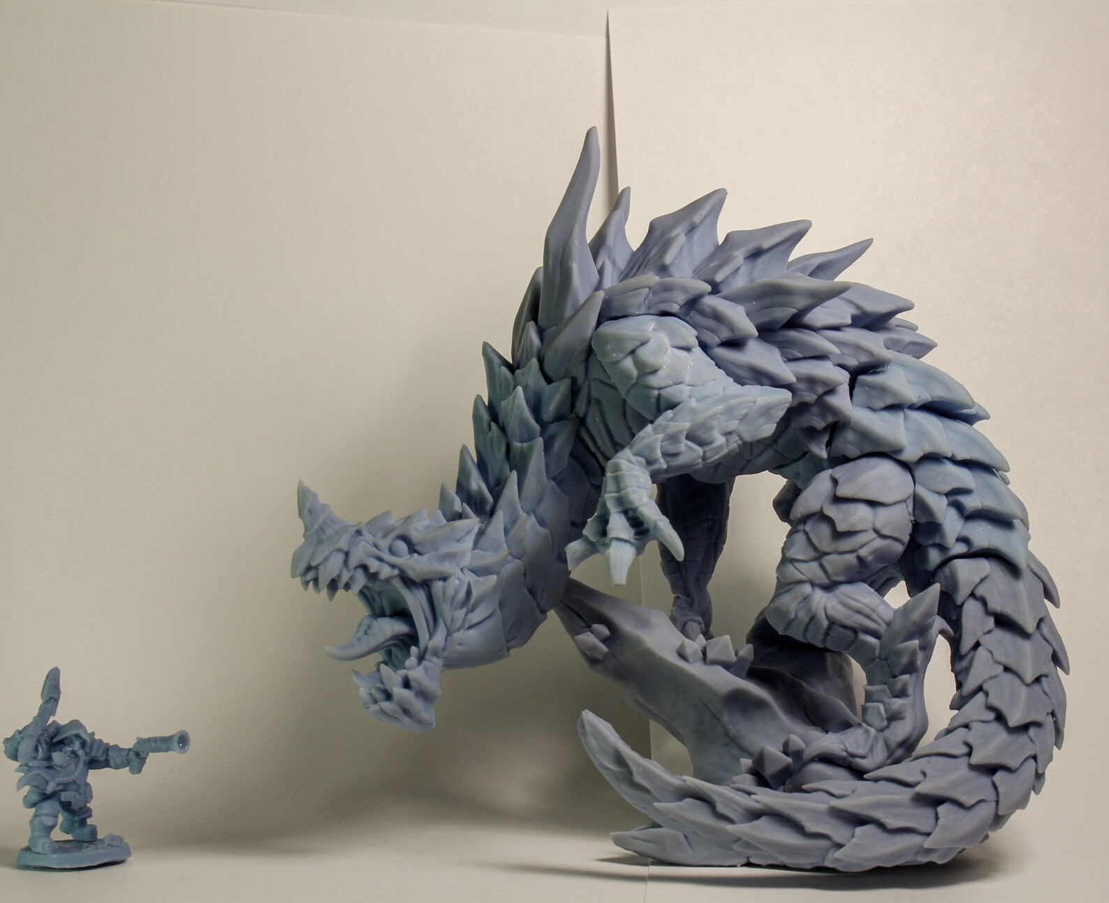 Depth Dragon Miniature Rock Dragon D&D Mini Miniature Dnd - Etsy