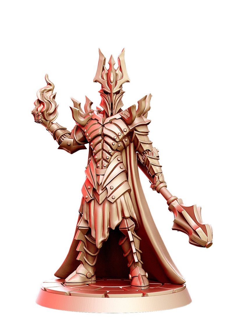 Evil Shadow Knight Dnd Miniature dark Knight Miniatures - Etsy