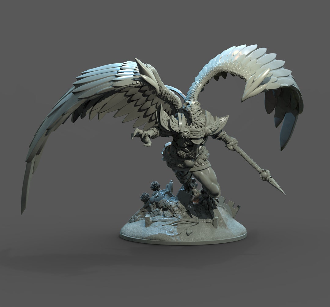 Egyptian Hawk God Horus Dnd Miniature egypt Miniatures - Etsy