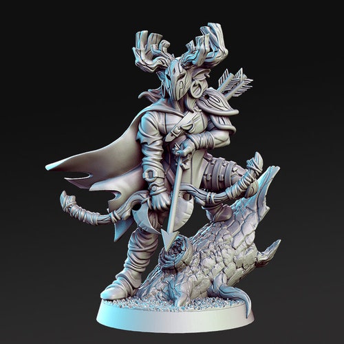 Woodland Hunter Dnd Miniature forest Ranger Miniatures for - Etsy