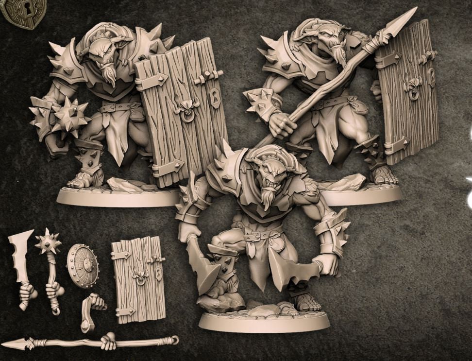 Bugbear Fighters Dnd Miniature Dungeons and Dragons D&D | Etsy