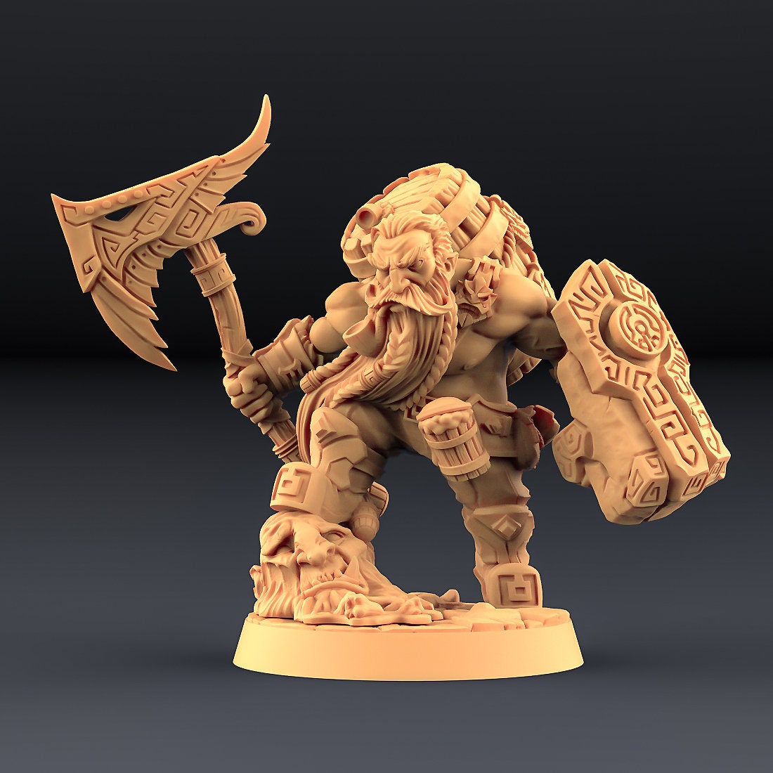 Male Dwarf Barbarian Brew Master Dnd Miniature D&D Mini - Etsy