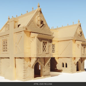 Guild Hall Table Top Terrain Building | Guild House | Tavern | D&D ...