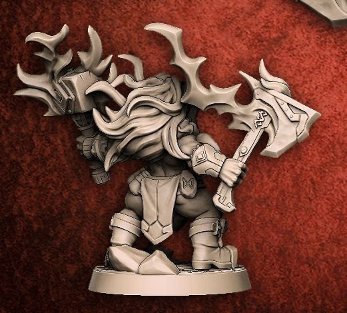Female Dwarf Mage Dnd Miniature D&D Mini Miniature Dnd | Etsy