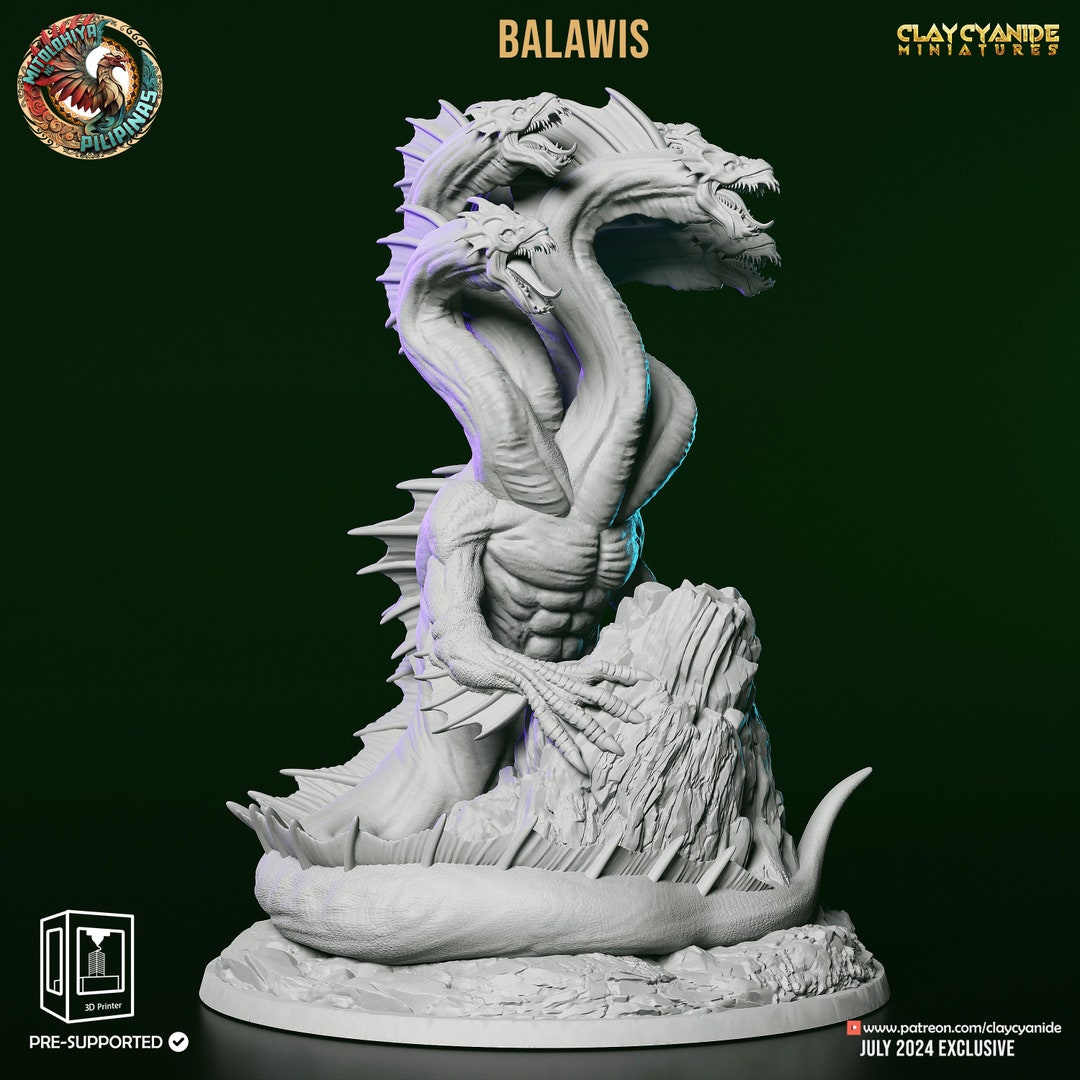 Balawis | Philippine Mythology | Serpent | Dragon | Minis for Tabletop ...